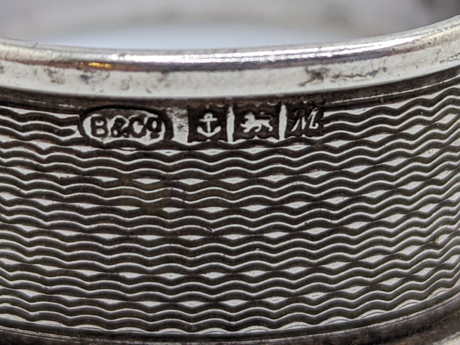 Vintage English Sterling Silver Napkin Ring "j" Initial Engraving ...