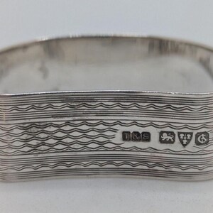 Antique English Sterling Silver Napkin Ring "j" Initial Engraving ...