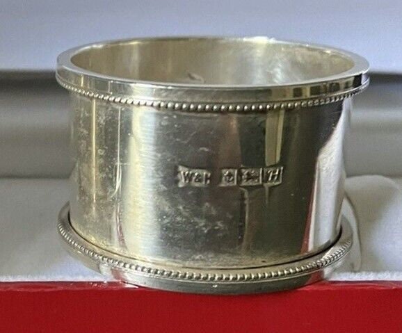 Vintage English Sterling Silver Napkin Ring "jeanette" Name Engraving ...