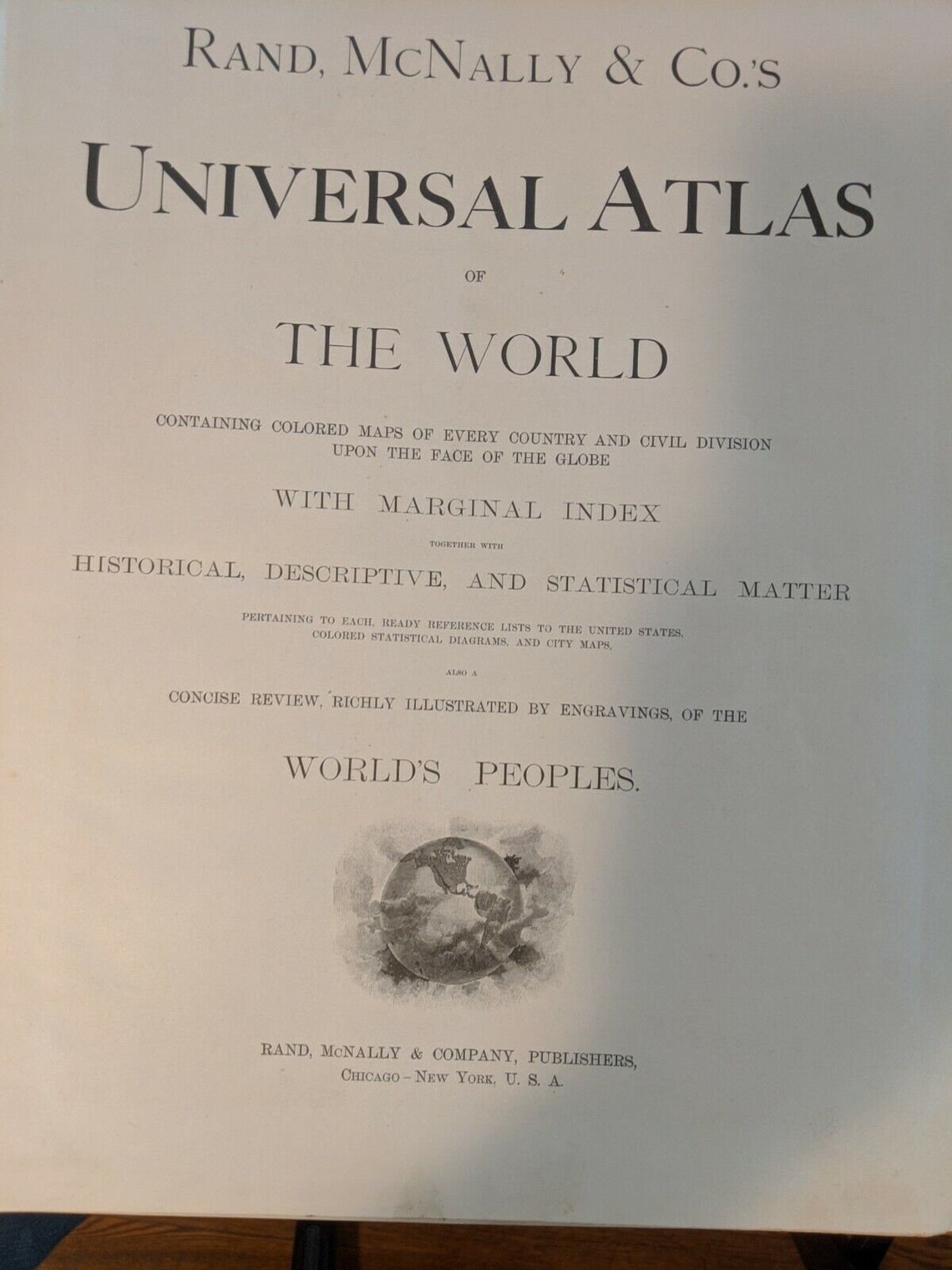 Antique United States Map 1899 Atlas Central America Flip Multicolored ...