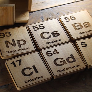 Periodic Table Coasters Periodic Table of Elements Lab - Etsy
