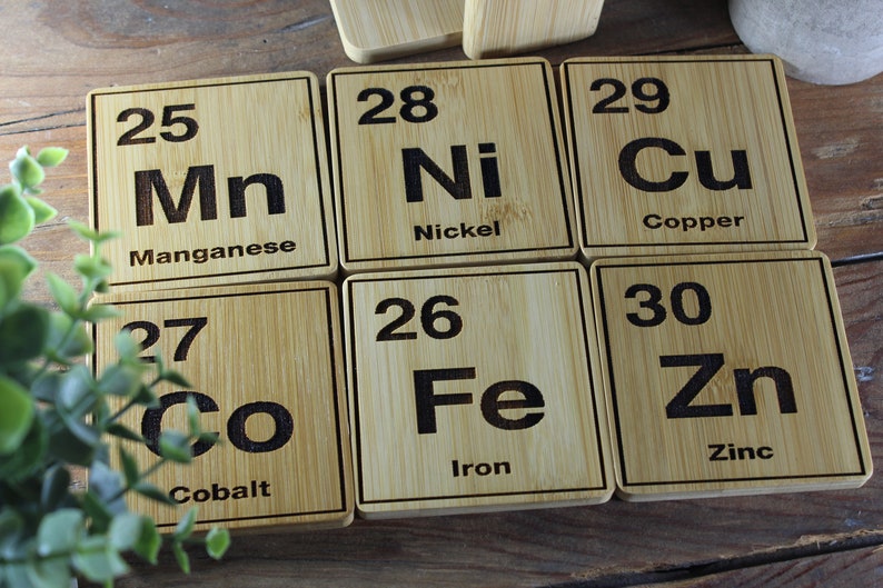 Periodic Table Coasters Periodic Table of Elements Lab - Etsy