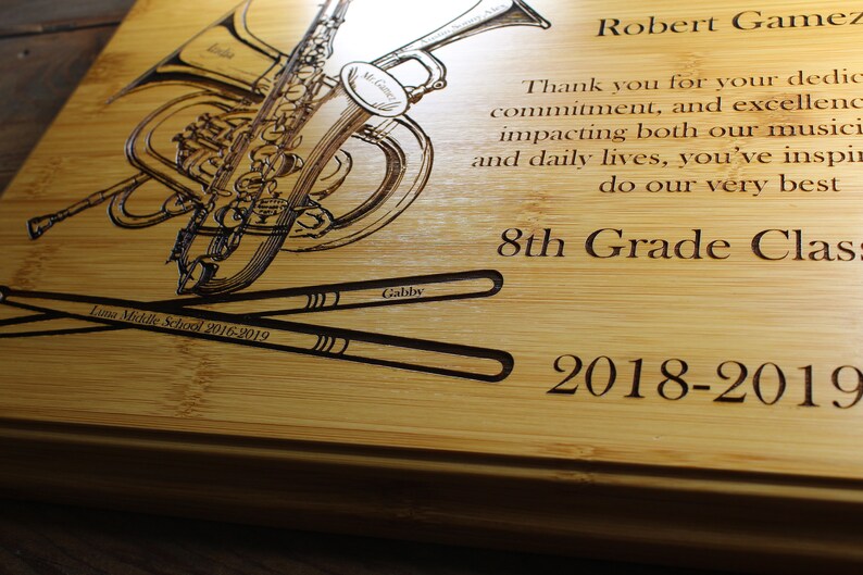 Personalized Musician Art Plaque Musical Instrument | Etsy