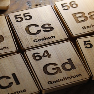 Periodic Table Coasters Periodic Table of Elements Lab - Etsy