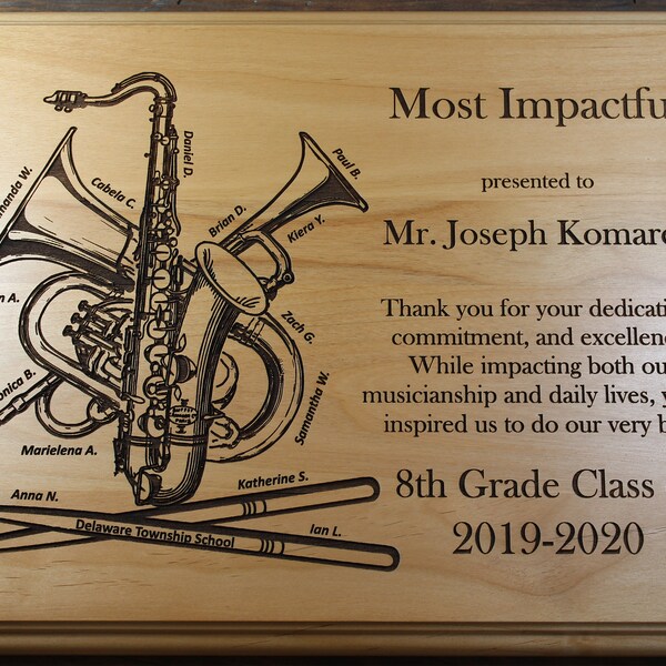 Band Teacher Gift - Etsy