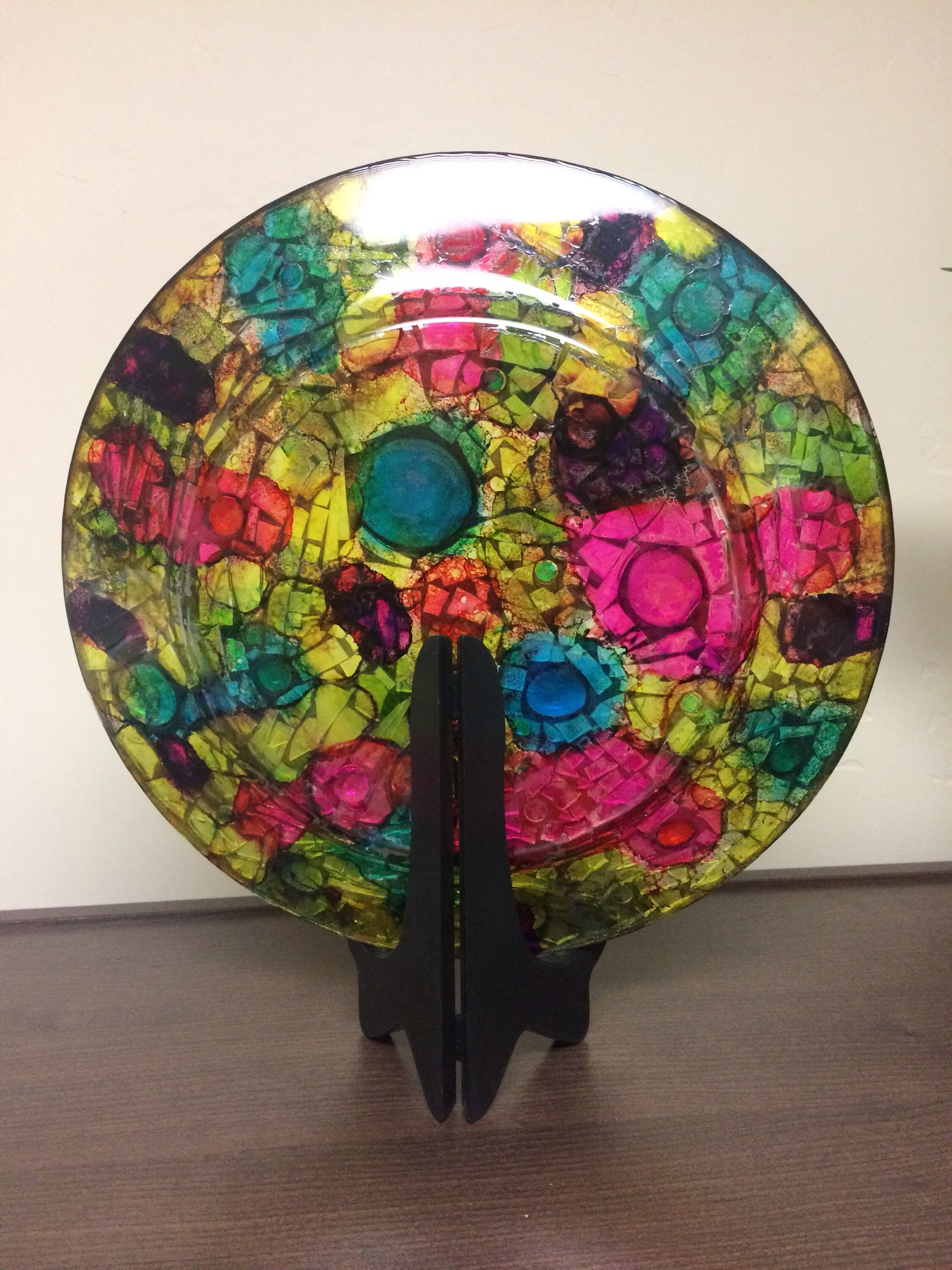 Mosaic Platter // Glass Party Platter // Home Decorations ...