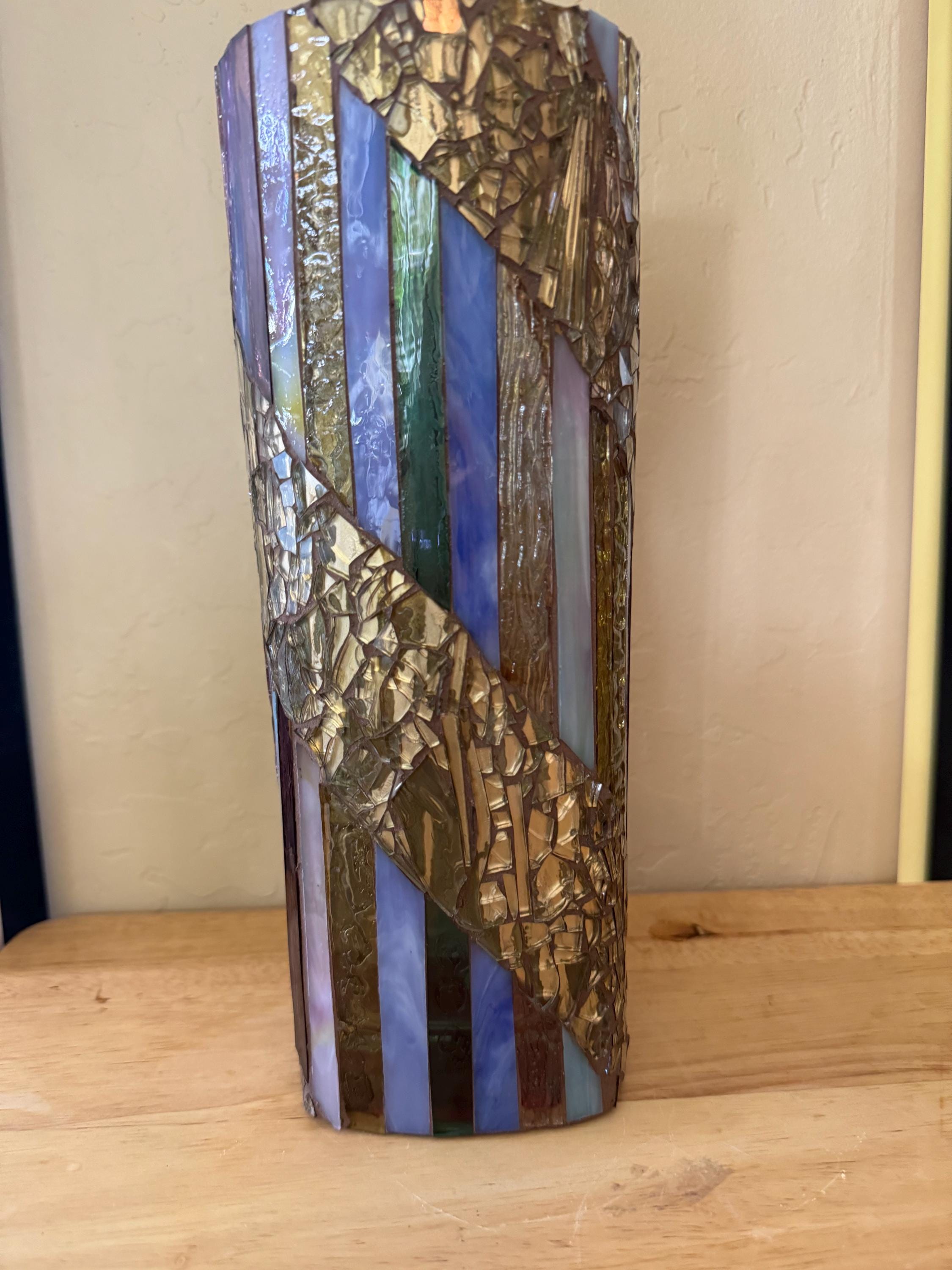 Solar Flare Mosaic Vase//solar Storm//handmade USA - Etsy