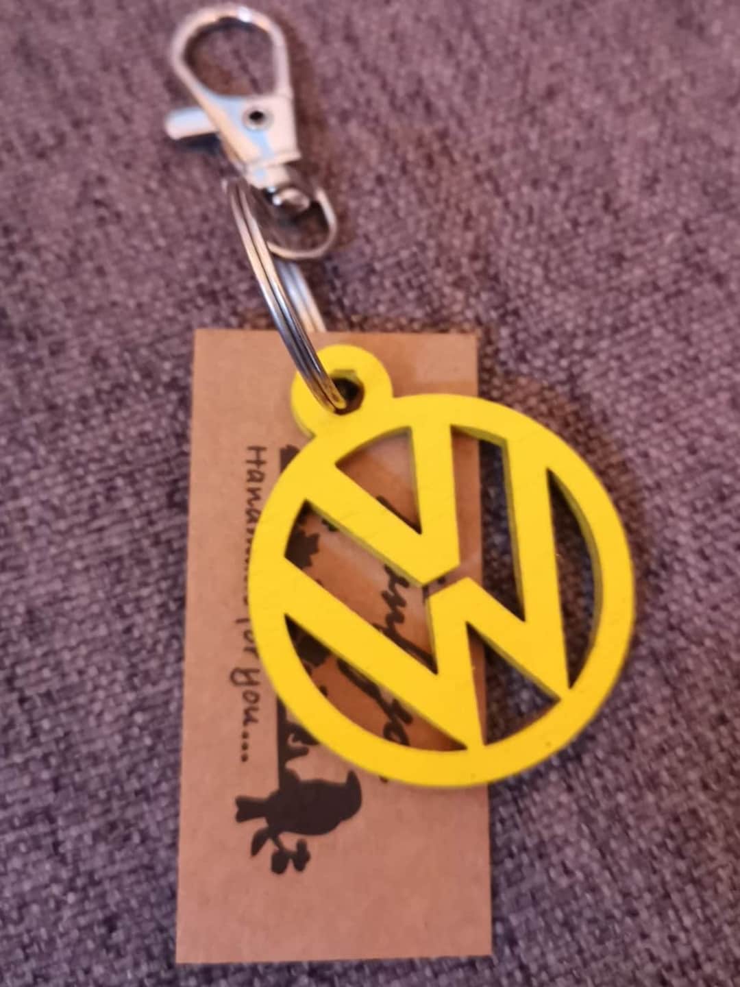 VW Keyring Handmade Volkswagen Logo Keyring - Etsy UK