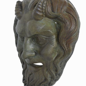 Bronze Mask of Pan, Panas God of Nature and the Wild - Etsy