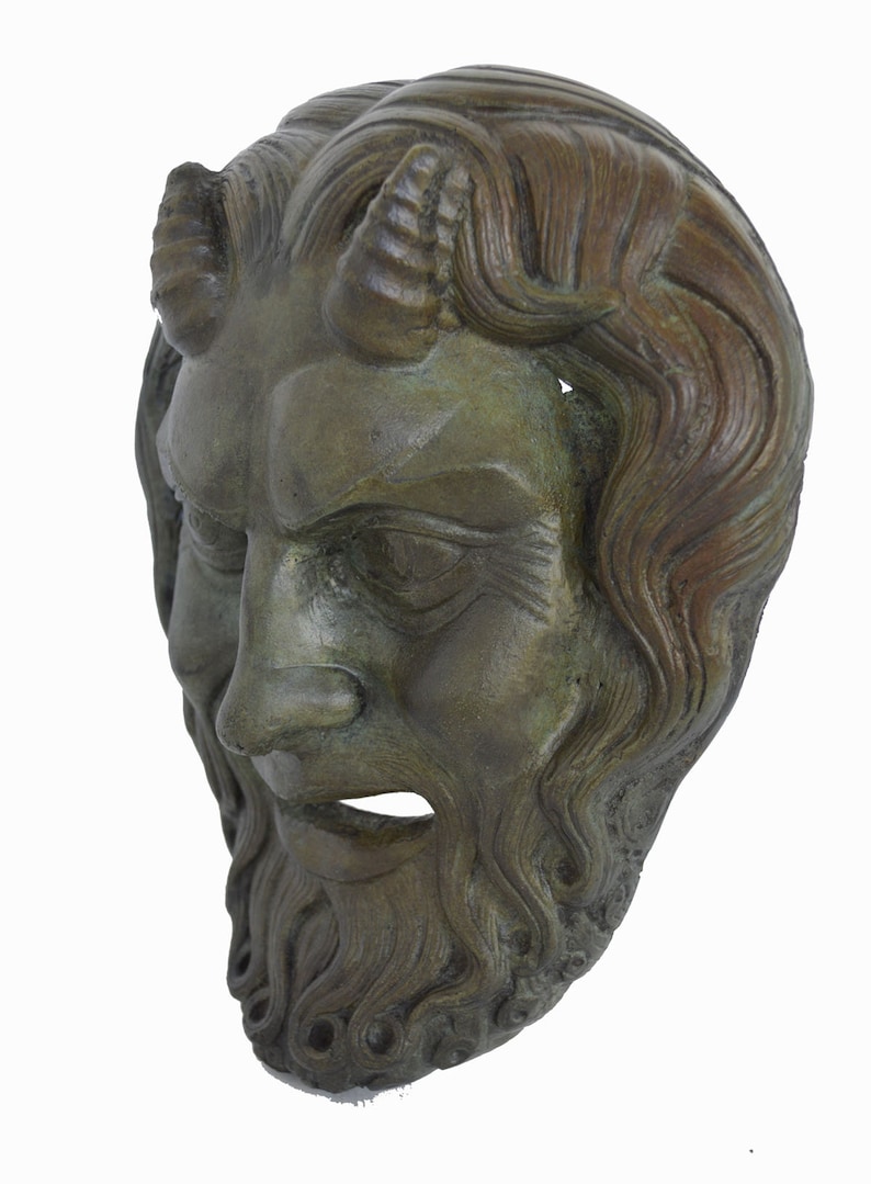 Bronze Mask of Pan, Panas God of Nature and the Wild - Etsy