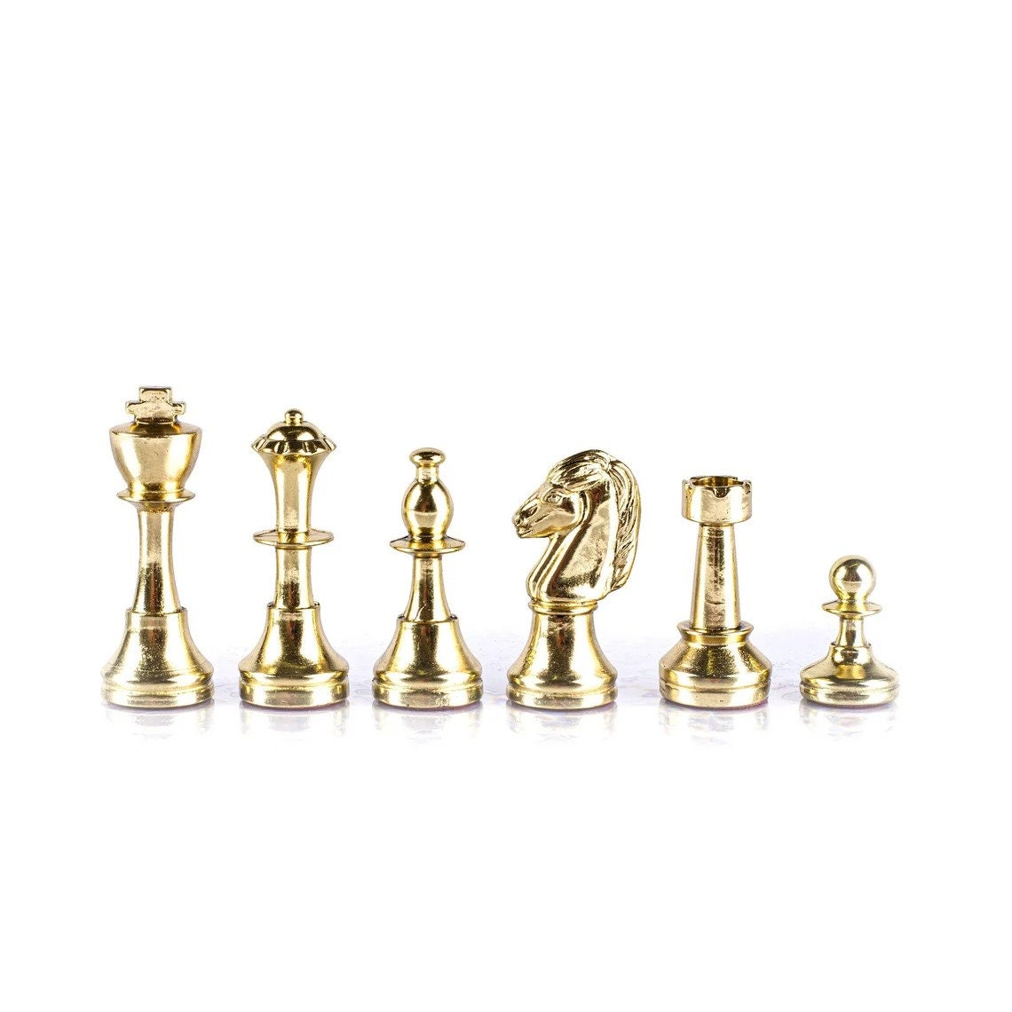 Chess Set Gold and Silver Pawns 4 Board Colors to Choose Black - Etsy