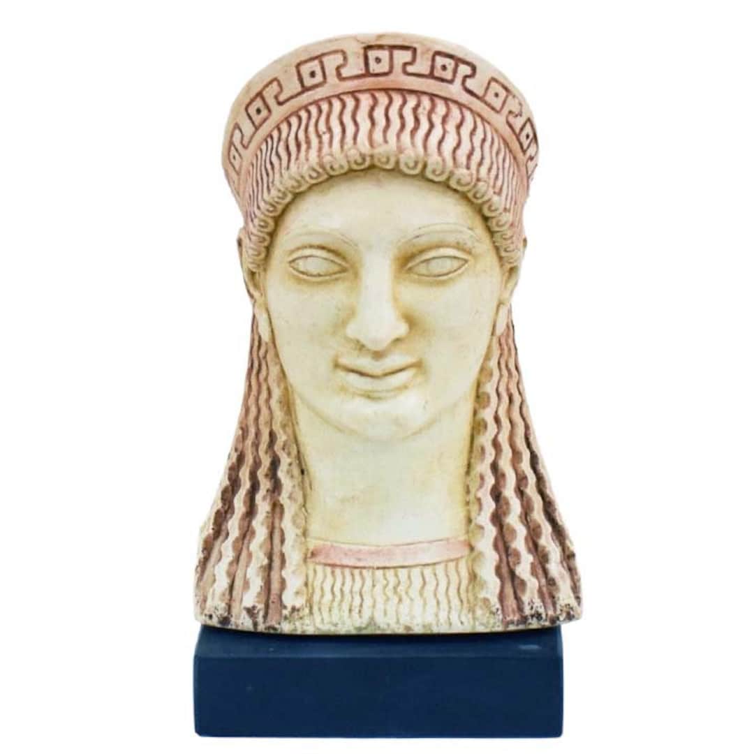 Ancient Greek Women Kore Small Head Bust - Maiden Korai - Museum ...