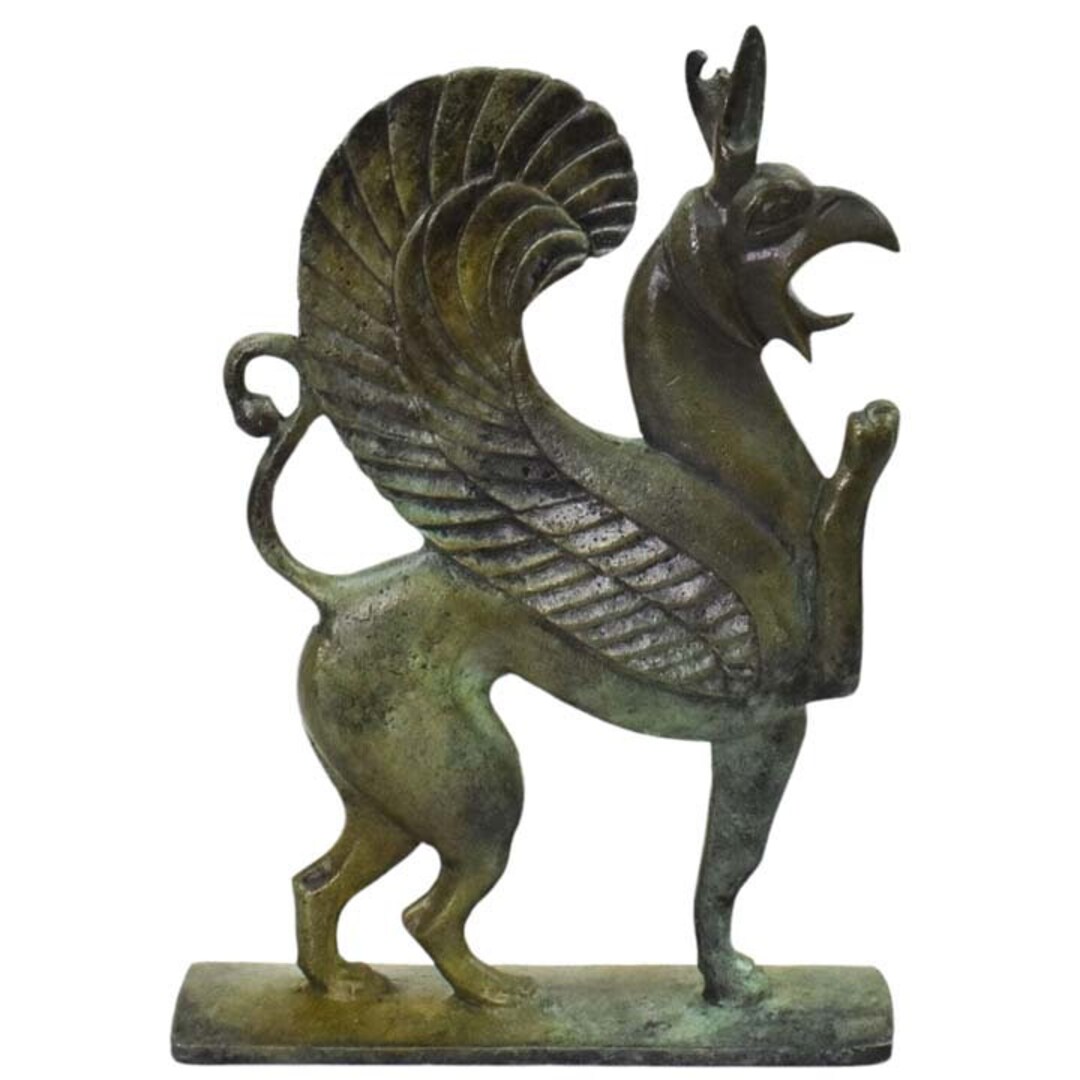 Griffin Bronze Figurine - Legendary Mythical Creature - Apollo Treasure ...