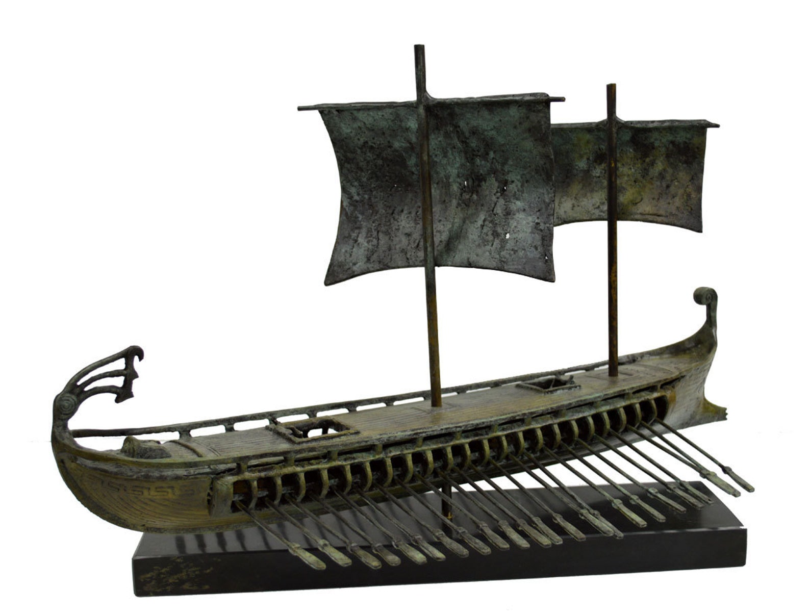 Warship Ancient Greek Reproduction Bronze Artifact Boat - Etsy