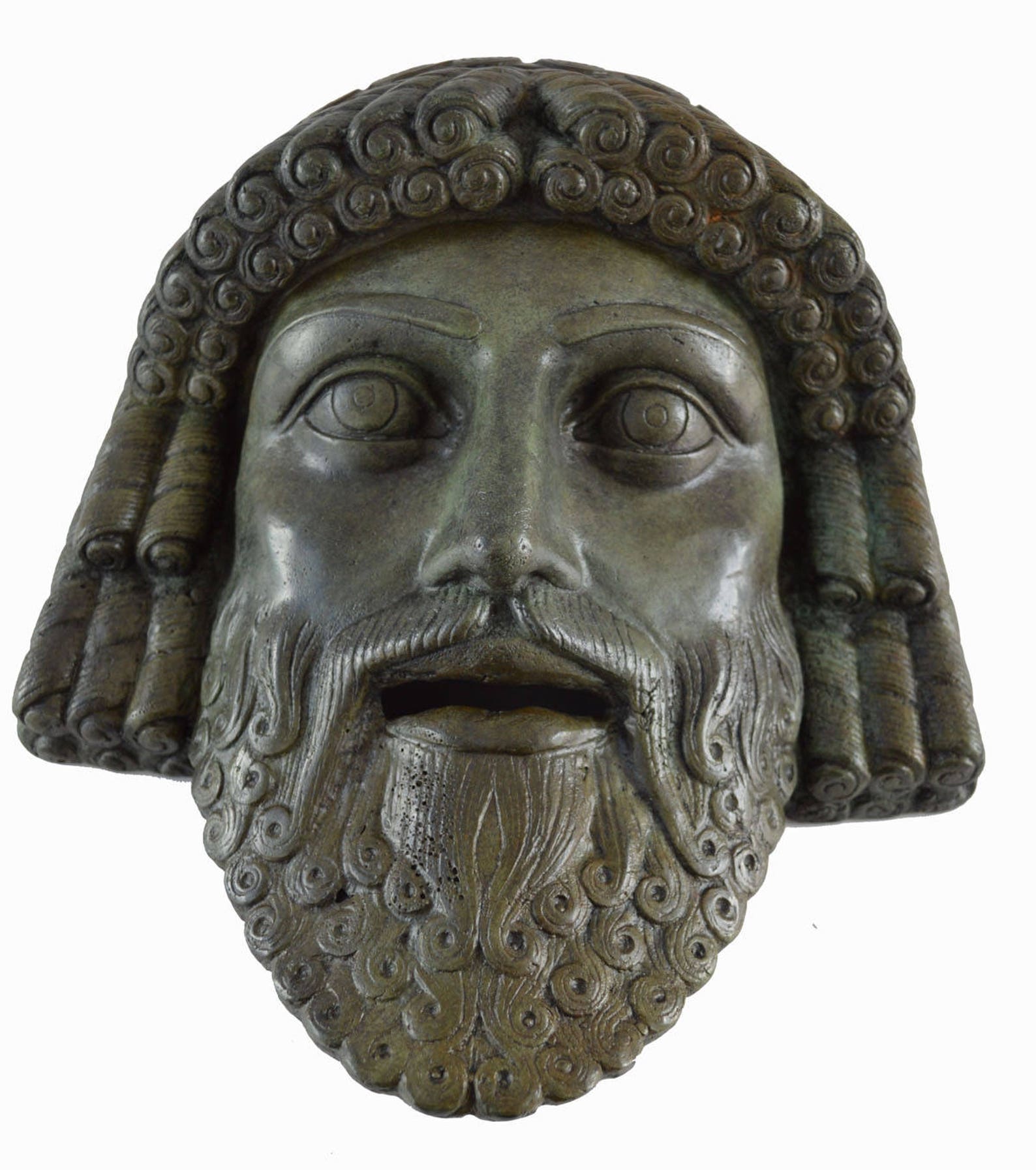 Bronze Mask of Zeus God King of All Ancient Greek Gods - Etsy