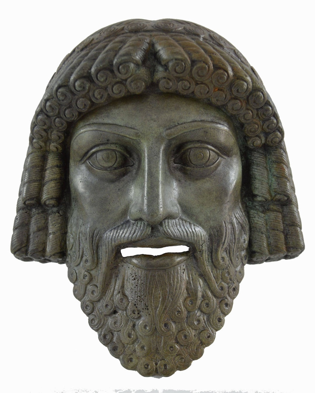 Bronze Mask of Zeus God King of All Ancient Greek Gods - Etsy
