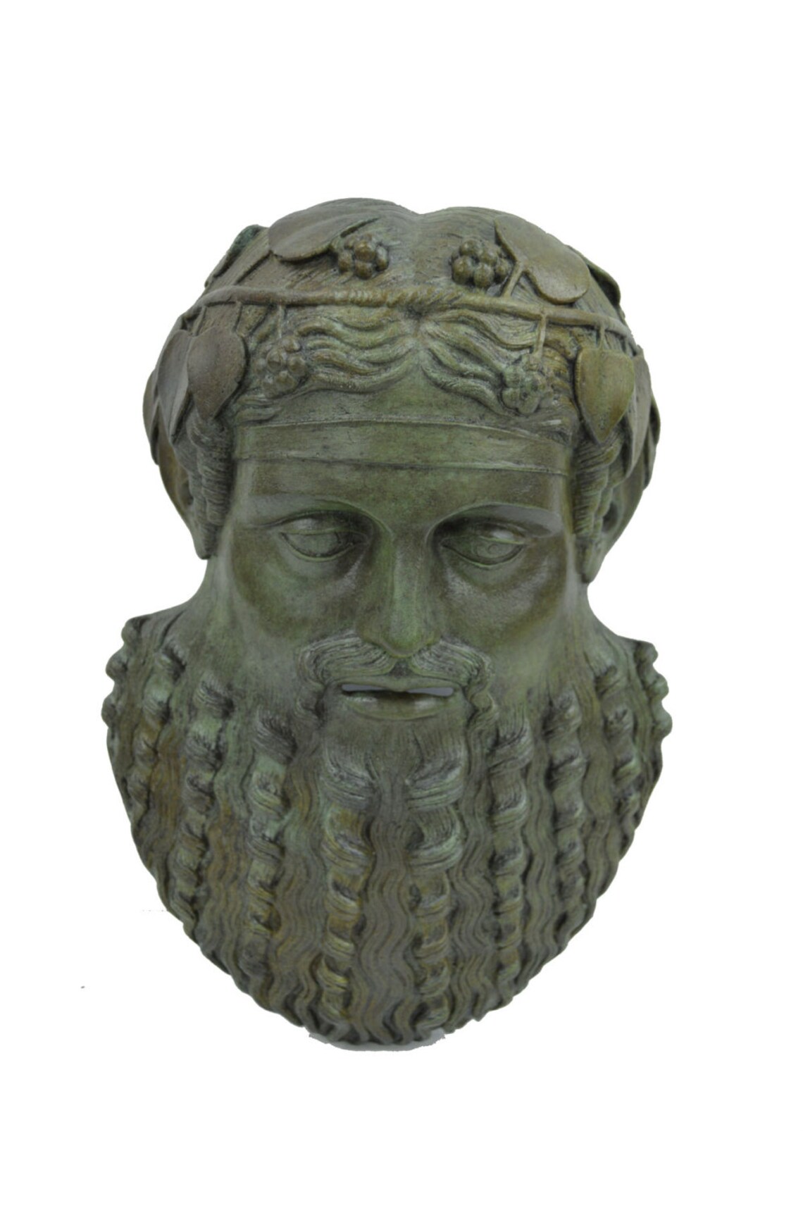 Bronze Mask of Dionysos God of Winemaking and Wine - Etsy