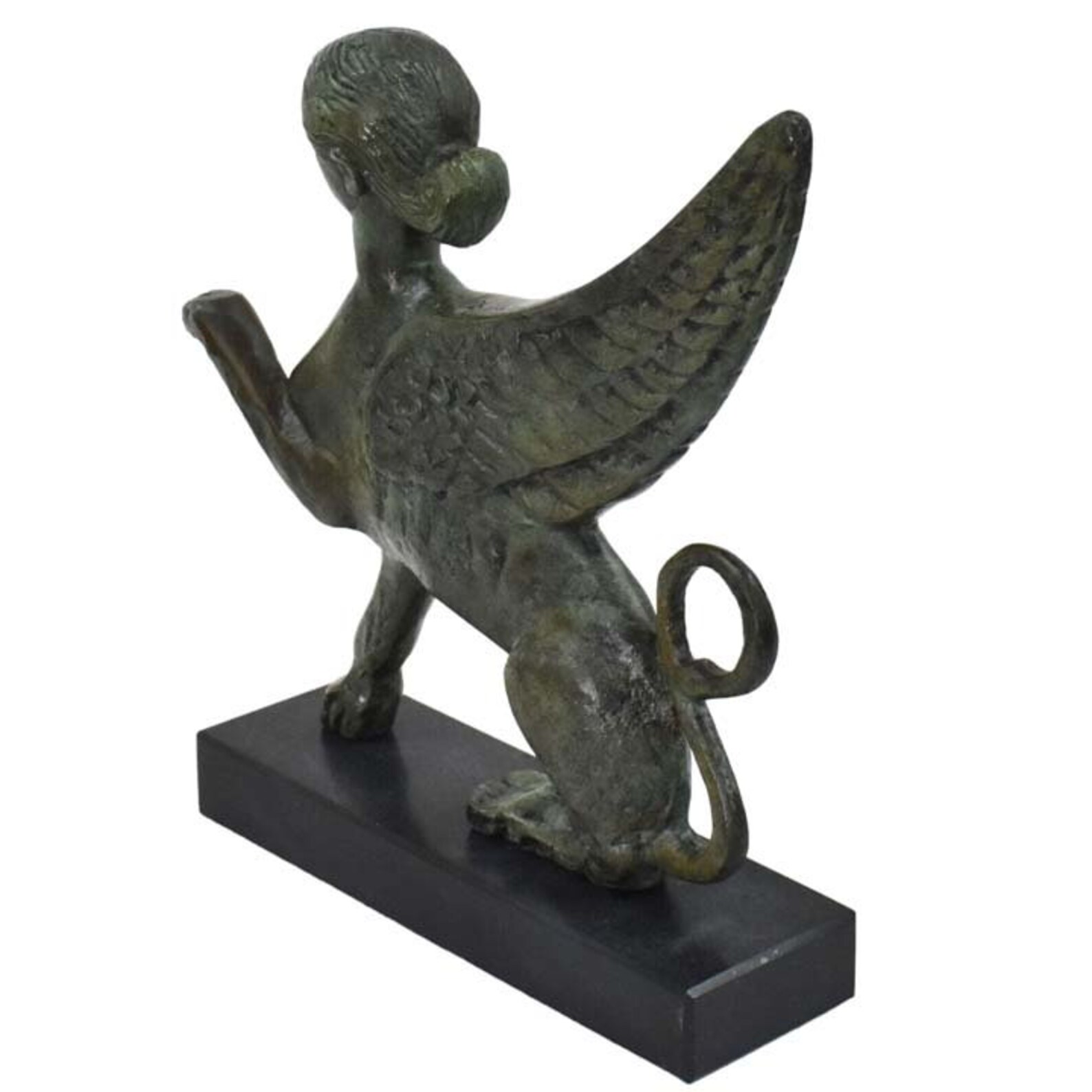 Sphinx Small Bronze Statue Sculpture - Guardian of Sacred Places ...