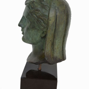 Demeter Bronze Bust Goddess of Agriculture Sculpture Green Patina - Etsy