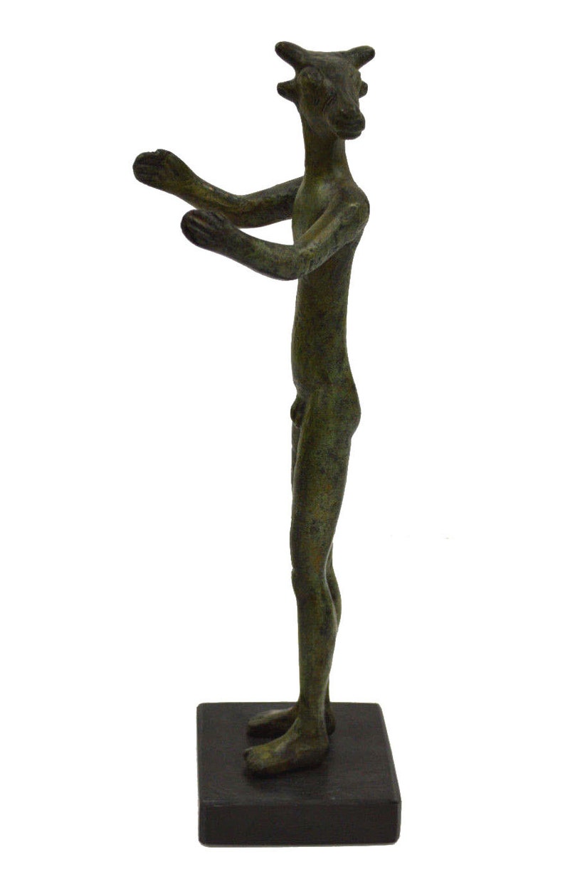 Bronze Minotaur Statue Mythical Bull-headed Creature - Etsy