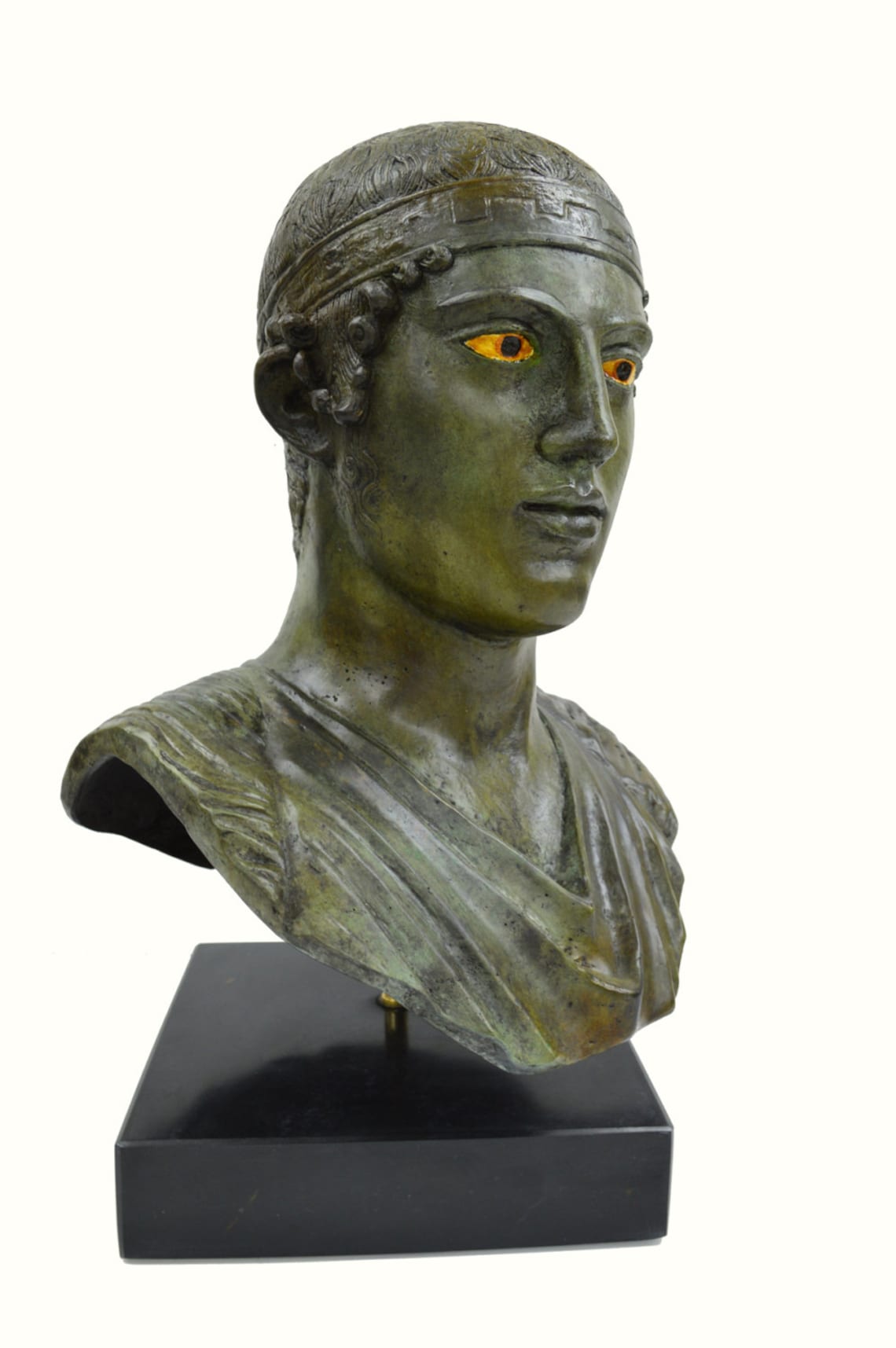 Charioteer of Delphi Sculpture Marblebased Real Size Great Bronze ...