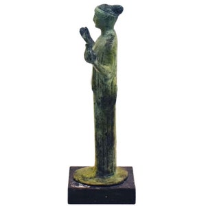 Kore Ancient Greek Women Bronze Statue Sculpture Maiden Korai - Museum ...