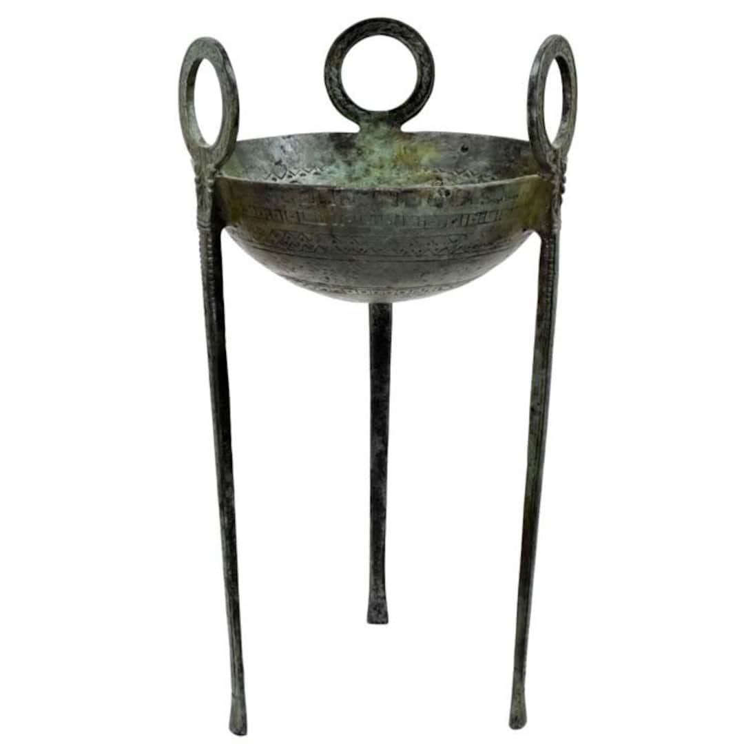 Pure Bronze Tripod - Ancient Greek Art - Lost Wax Method - Winner Prize ...