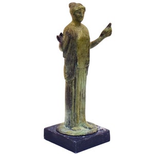 Kore Ancient Greek Women Bronze Statue Sculpture Maiden Korai - Museum ...