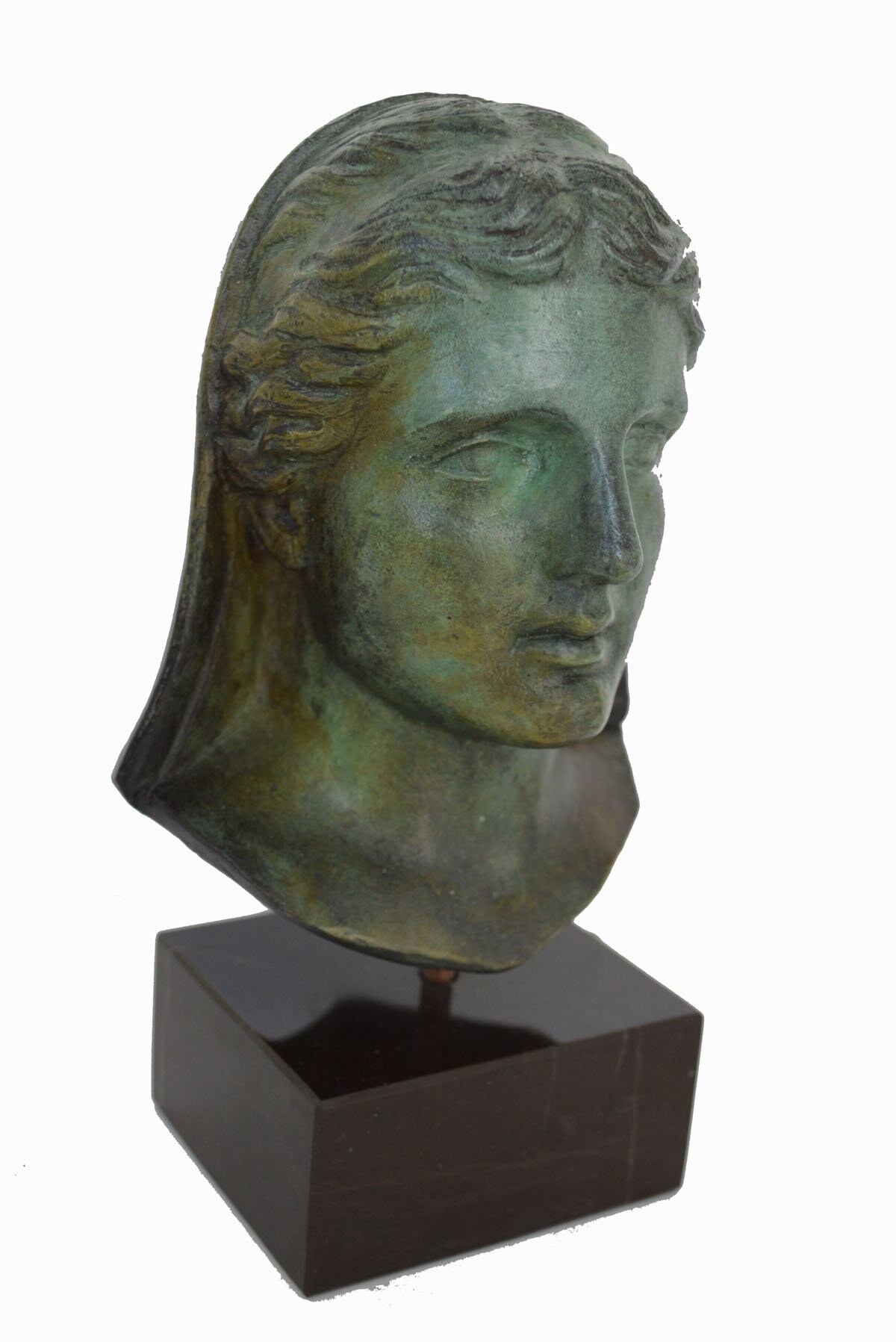 Demeter Bronze Bust Goddess of Agriculture Sculpture Green - Etsy