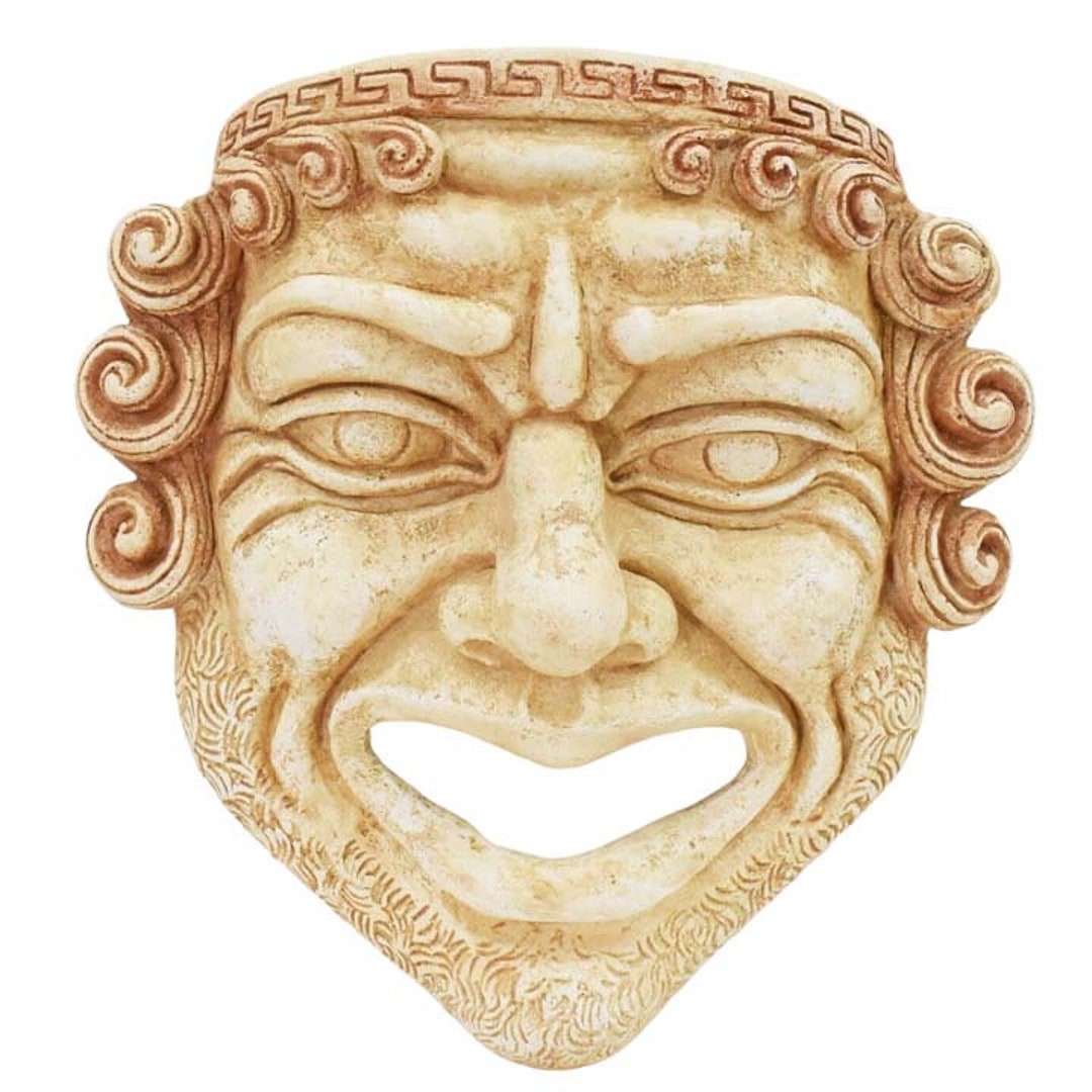 Ancient Greek Theatrical Comedy Mask - First Theatre of World Dionysus ...