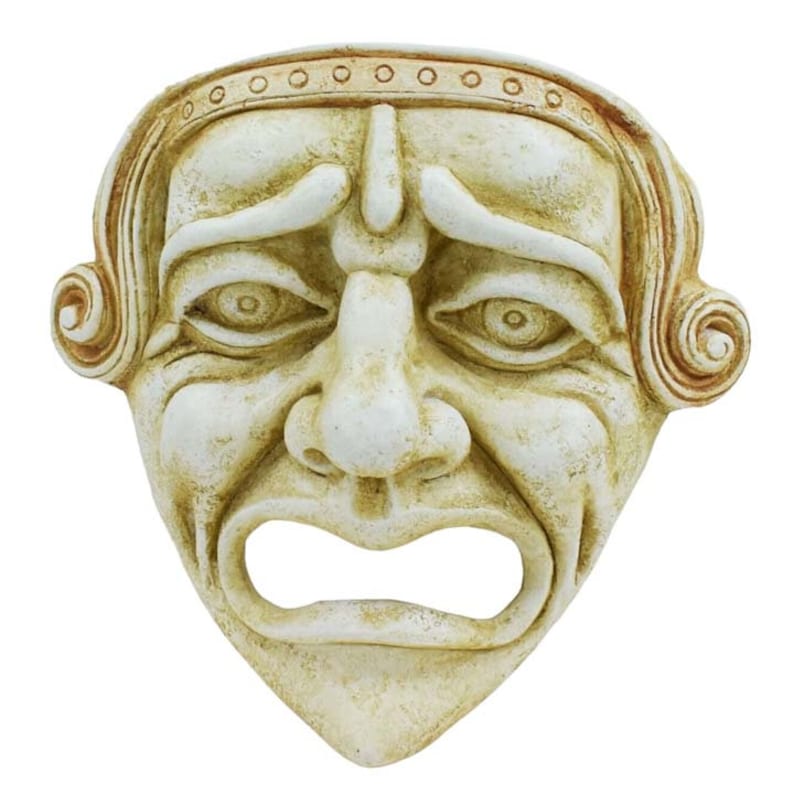 Ancient Greek Theater Drama Tragedy Small Mask - Etsy