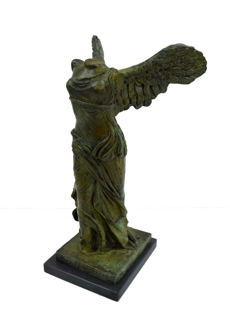 Nike Ancient Greek Winged Victory of Samothrace Bronze Statue Sculpture ...