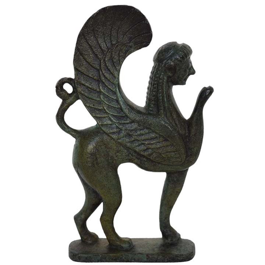 Sphinx Mini Bronze Statue Sculpture - Guardian of Sacred Places ...