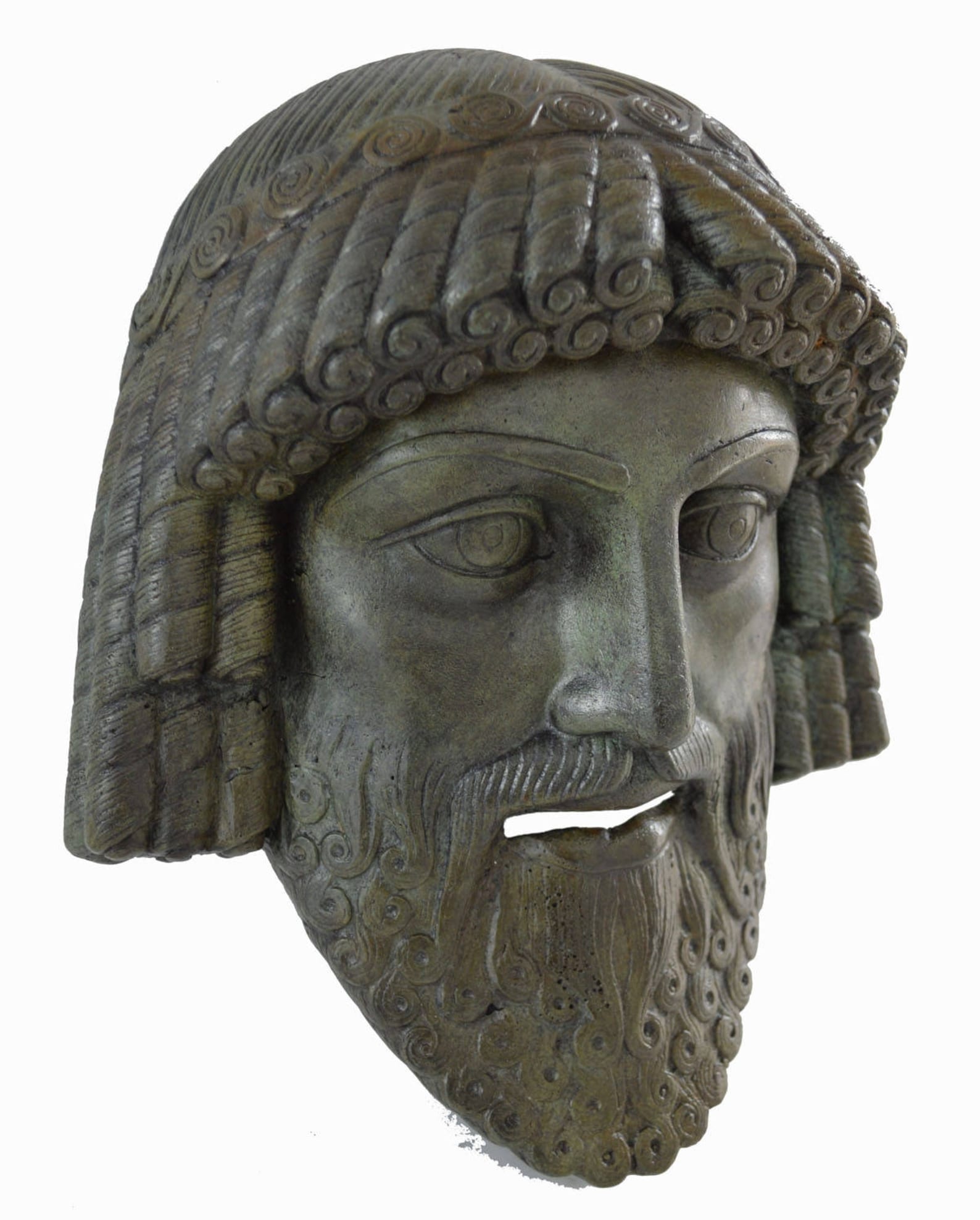 Bronze Mask of Zeus God King of All Ancient Greek Gods - Etsy