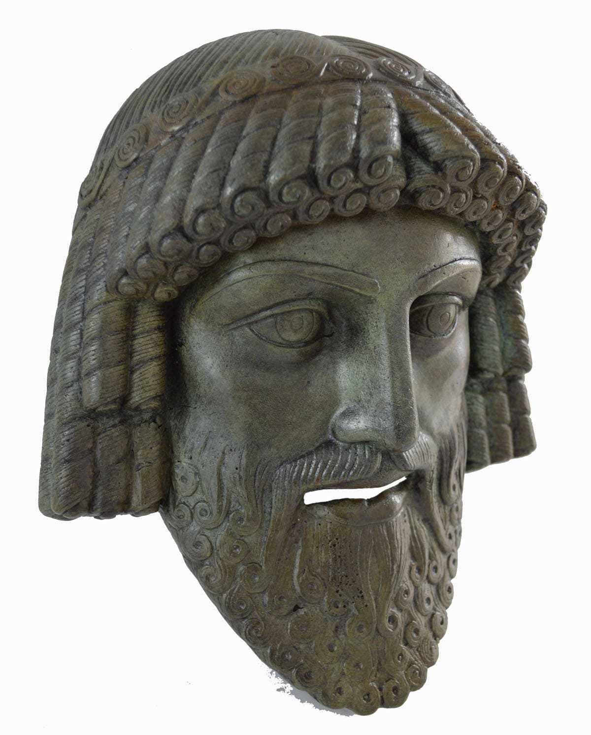 Bronze Mask of Zeus God King of All Ancient Greek Gods - Etsy