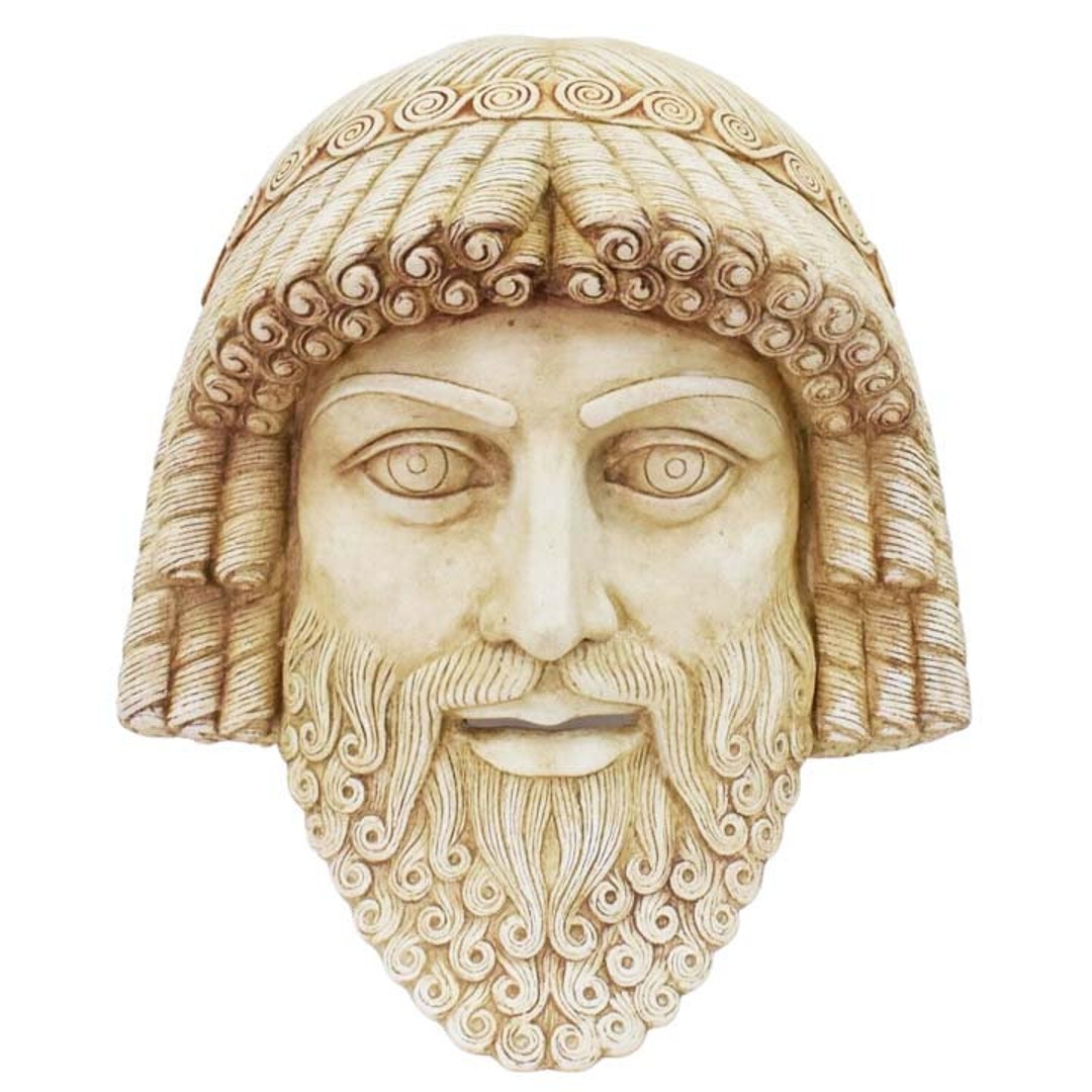 Zeus Mask Ancient Greece First Theater King of Gods Ruler of Sky and ...