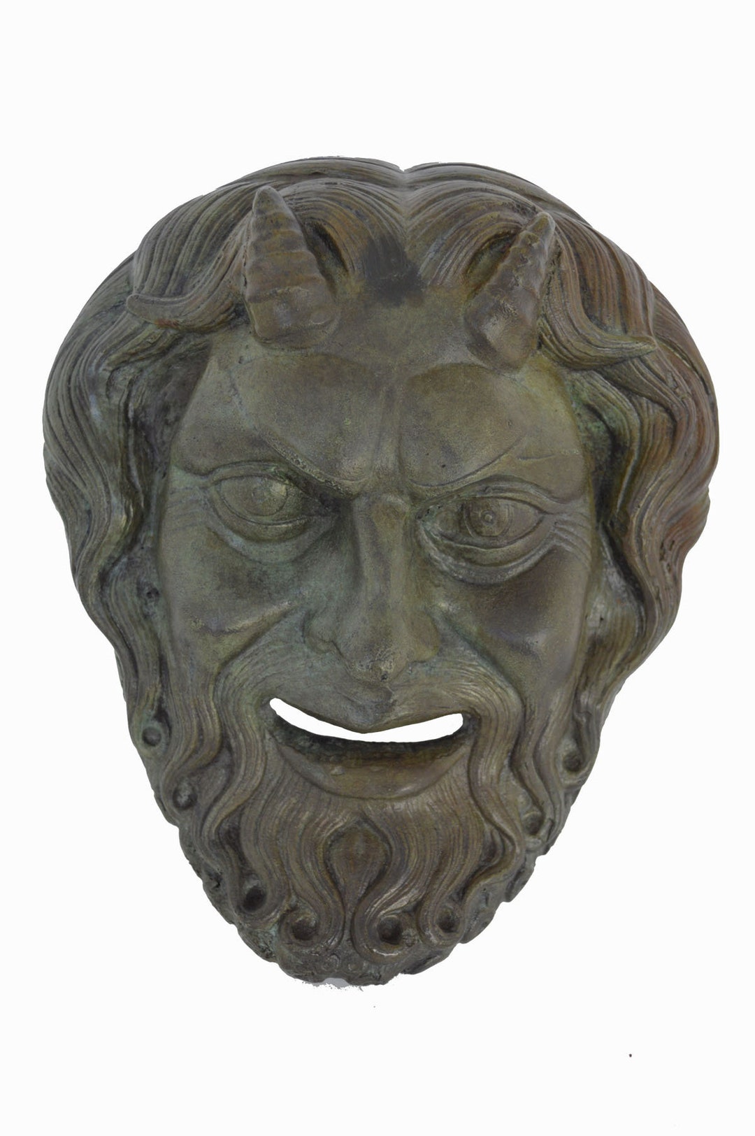 Bronze Mask of Pan, Panas God of Nature and the Wild - Etsy