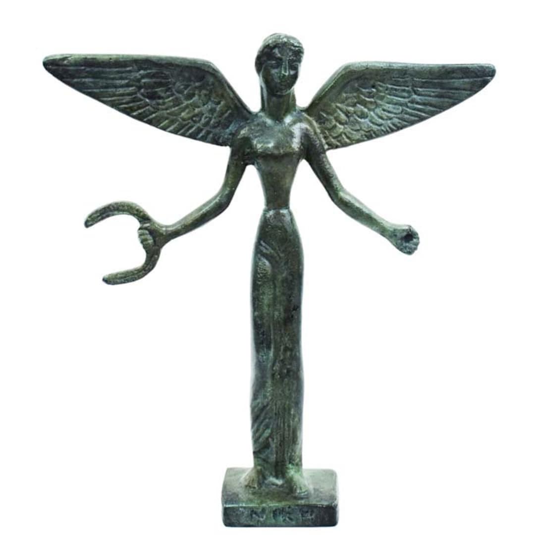 Nike Winged Goddess of Victory Bronze Sculpture - Daughter of Titan ...
