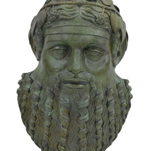 Bronze Mask of Dionysos God of Winemaking and Wine - Etsy