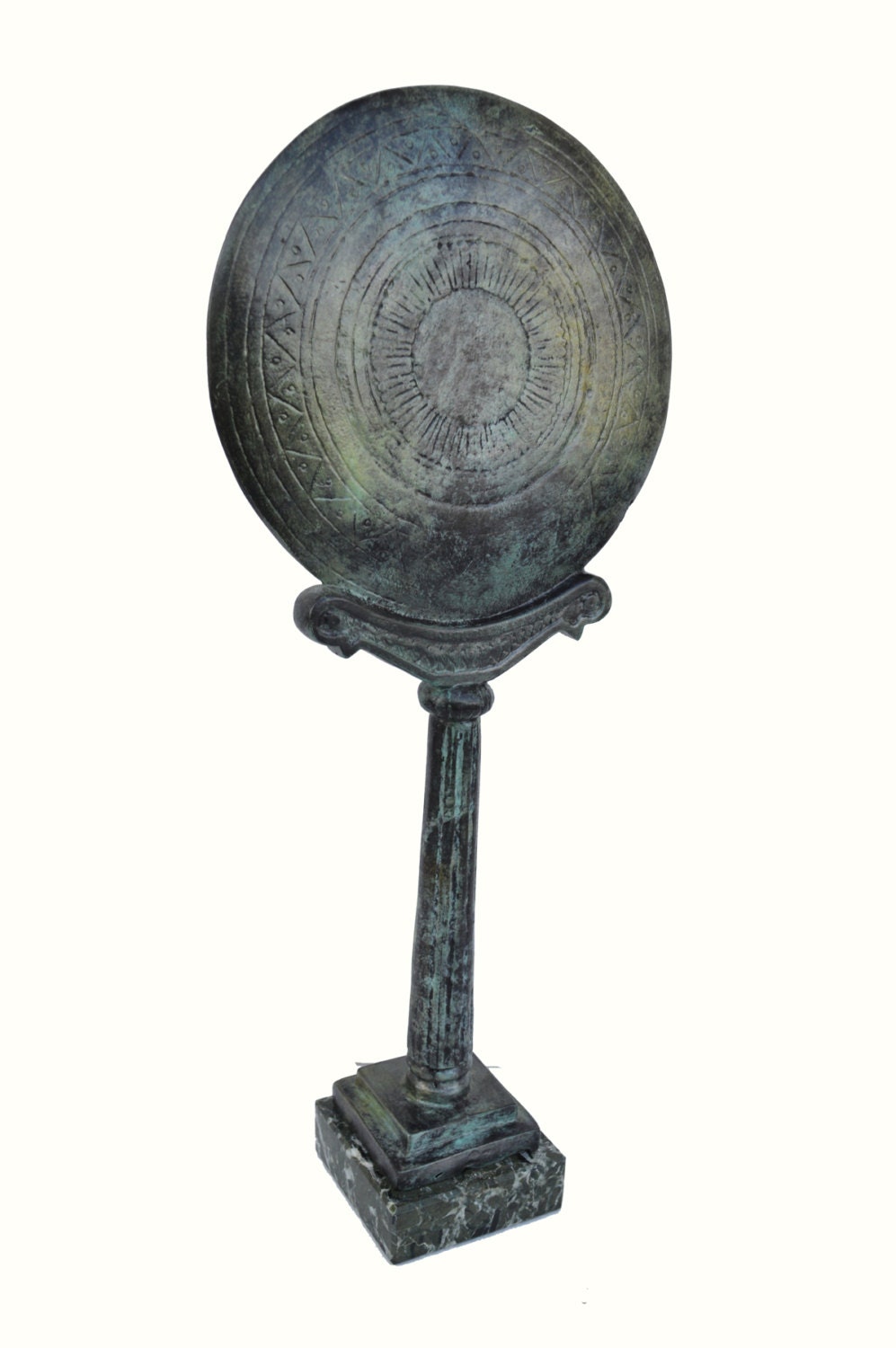Bronze Aged Ancient Greek Mirror Column Replica Artifact - Etsy