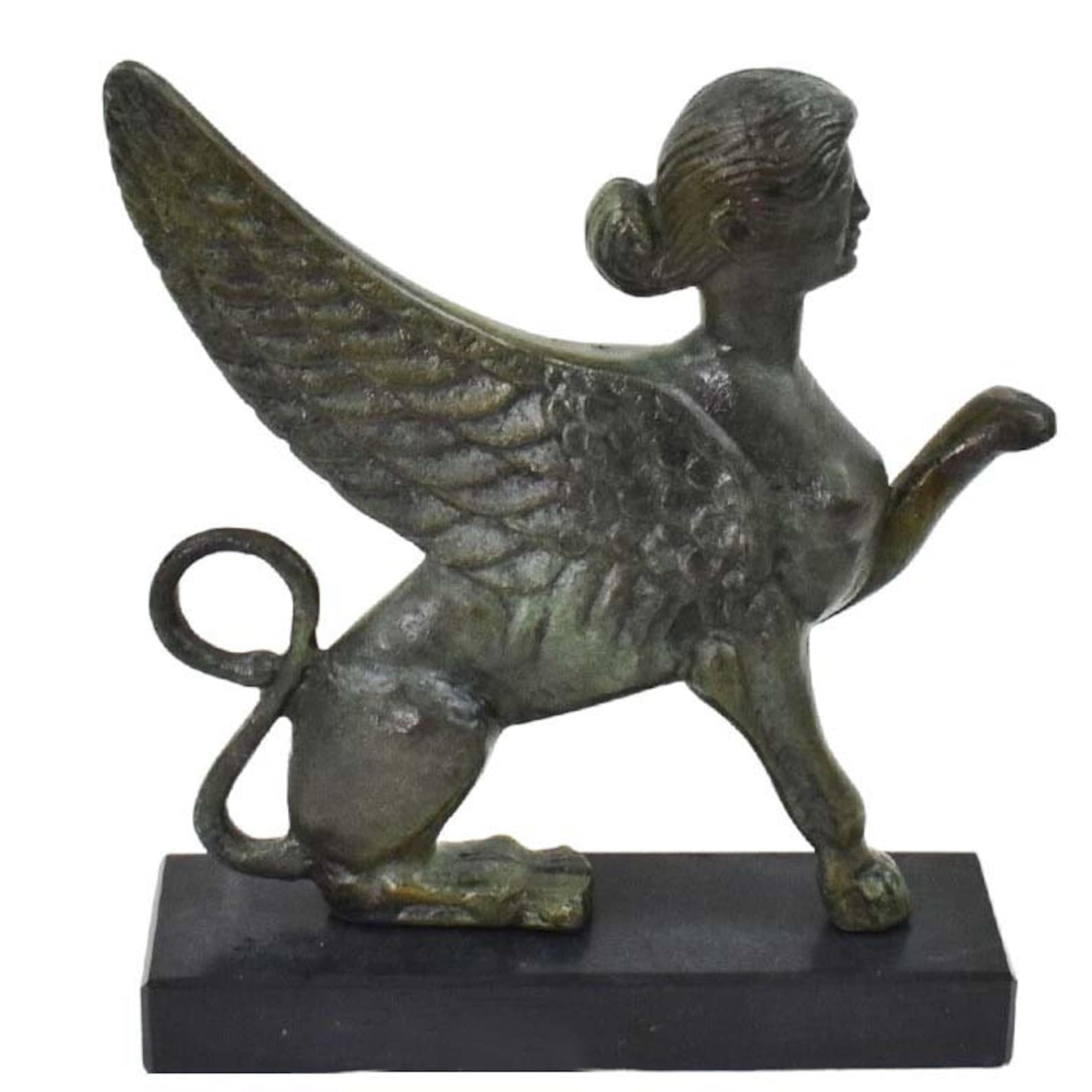 Sphinx Small Bronze Statue Sculpture Guardian of Sacred Places Ancient ...