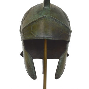 Bronze Attic Roman Helmet Marble Based Stand - Etsy
