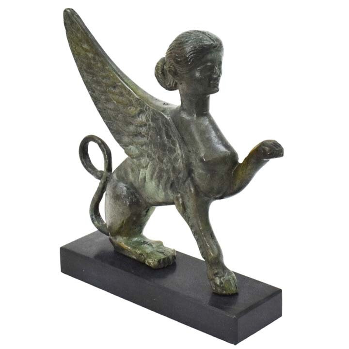 Sphinx Small Bronze Statue Sculpture - Guardian of Sacred Places ...