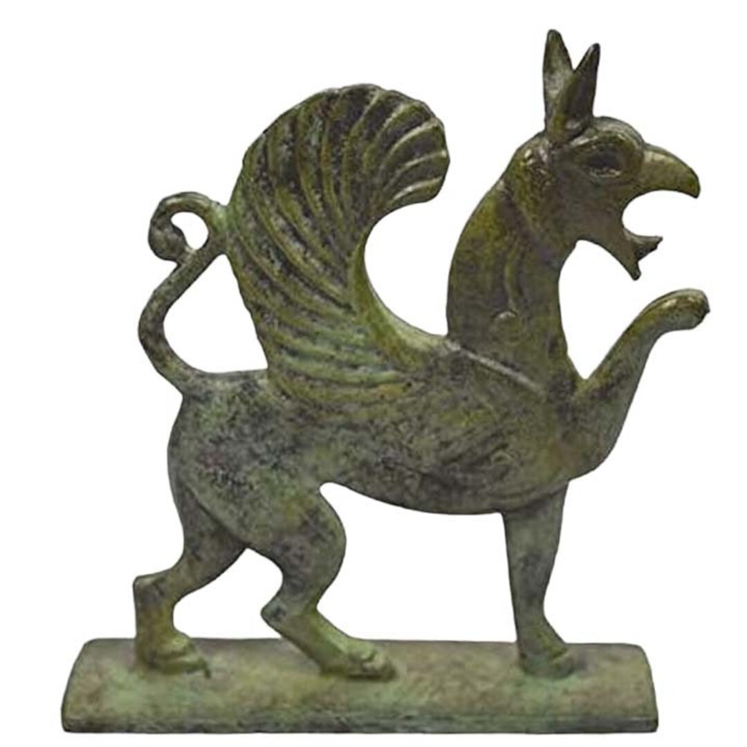 Griffin Bronze Figurine - Apollo Treasure Guardian - Legendary Mythical ...