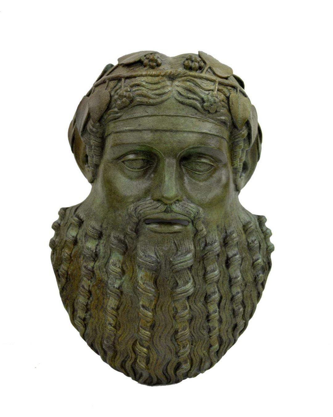 Bronze Mask of Dionysos God of Winemaking and Wine - Etsy