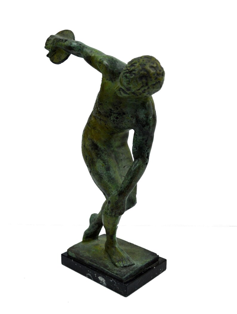 Bronze diskobolus of Myron Discus Thrower - Etsy UK