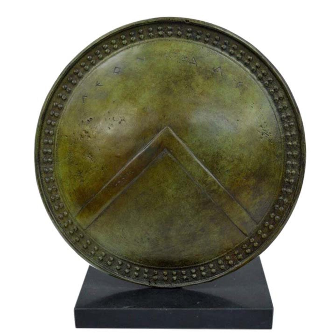 King Leonidas Bronze Small Shield - Spartans Armor Ultimate Warriors ...