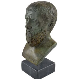 Plato Bronze Bust Greek Philosopher - Student of Socrates - Teacher of ...