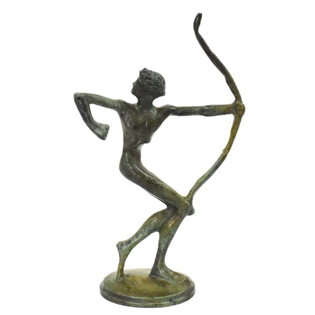 Archery Athlete Bronze Statue Sculpture - Olympic Games Sport - Archer ...