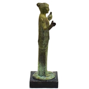 Kore Ancient Greek Women Bronze Statue Sculpture Maiden Korai - Museum ...